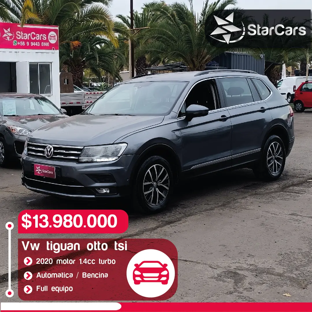 VOLKSWAGEN TIGUAN OTTO TSI AUTOMATICA 2020 1.4cc – StarCars